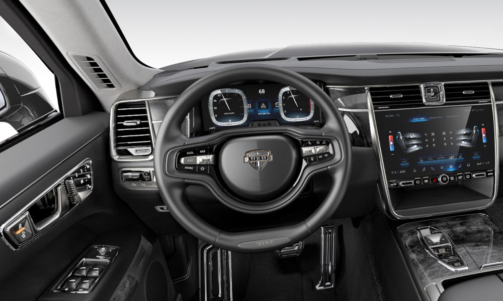 Aurus Senat 2026 - фото в новом кузове, фото салона и интерьера